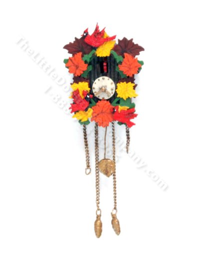 Miniature Handmade Autumn Cuckoo Clock [KEL 018] | The Little Dollhouse ...