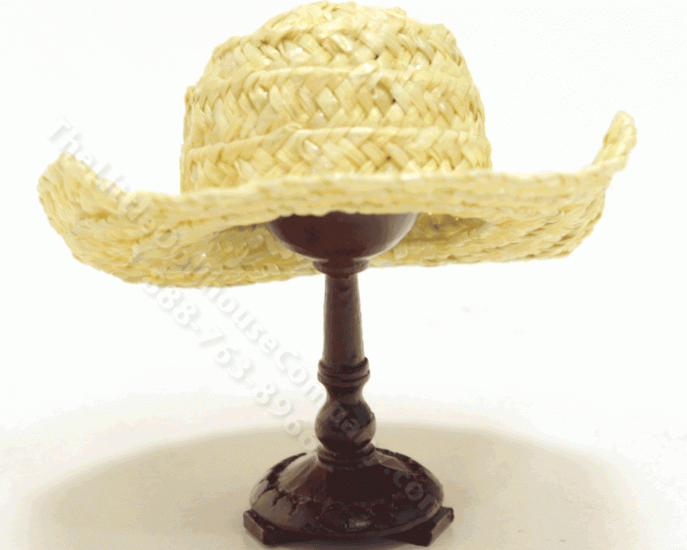 Miniature Round Straw Hat With Round Top [JBD 158] | The Little ...