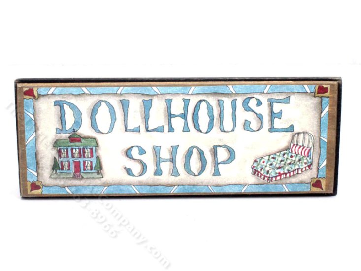 Miniature Dollhouse Shop Sign for Dollhouses [MJD 2537] | The Little ...
