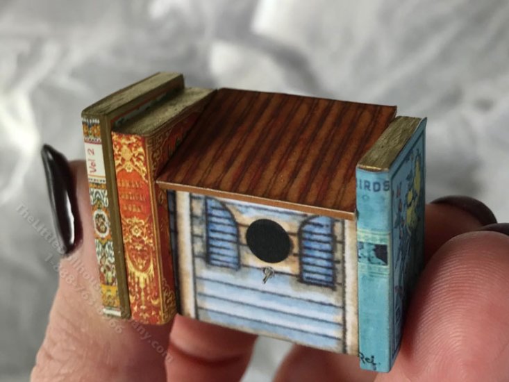 Miniature Little Book House - Blue Birdhouse Kit [RBT ???] | The Little ...