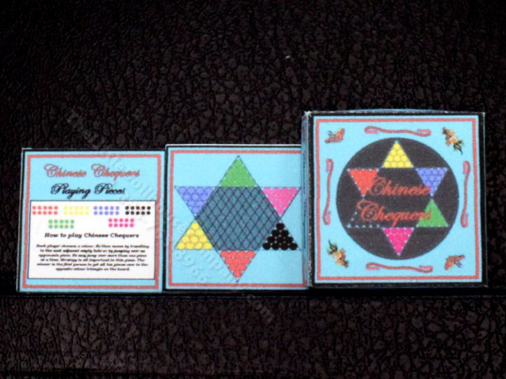 Miniature Chinese Checkers Board Game [ACB 202] | The Little Dollhouse ...