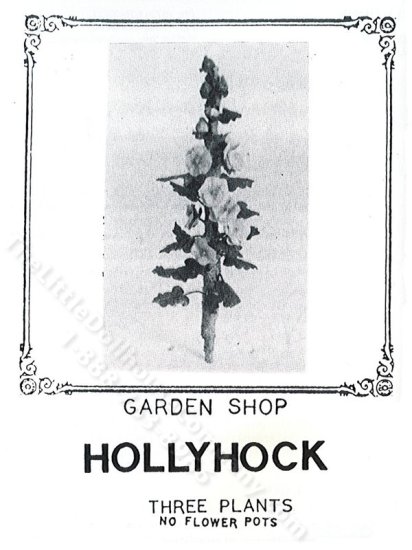 Miniature Hollyhock Plant Kit [MJD 2401] | The Little Dollhouse Company
