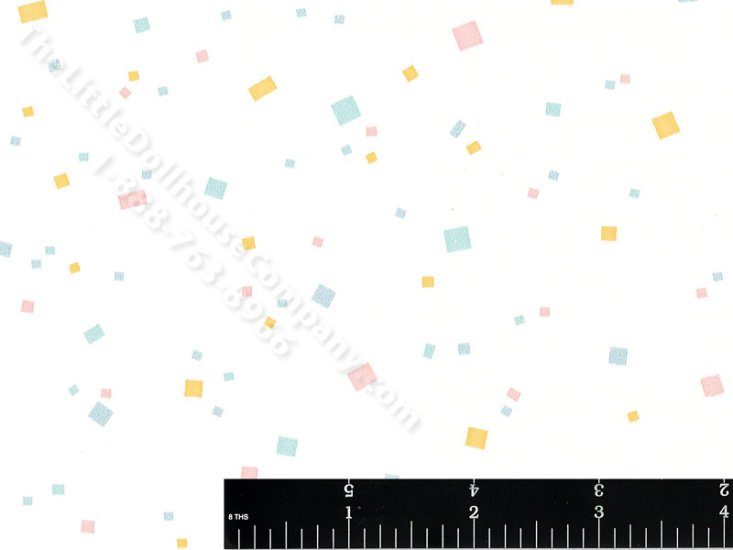 Confetti Pattern Miniature Wallpaper for Dollhouses [TLDC WAL0102 ...