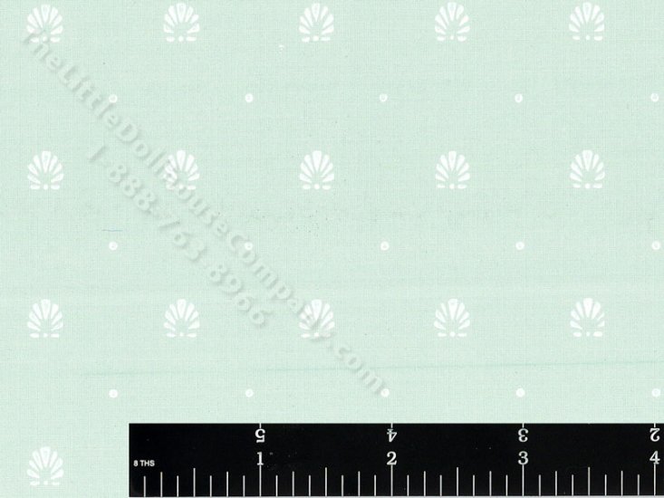 Seafoam Shells Miniature Wallpaper for Dollhouses [TLDC WAL0038] | The ...