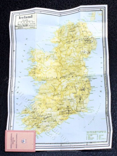 Miniature Map of Ireland for Dollhouses [ACB 466] | The Little ...