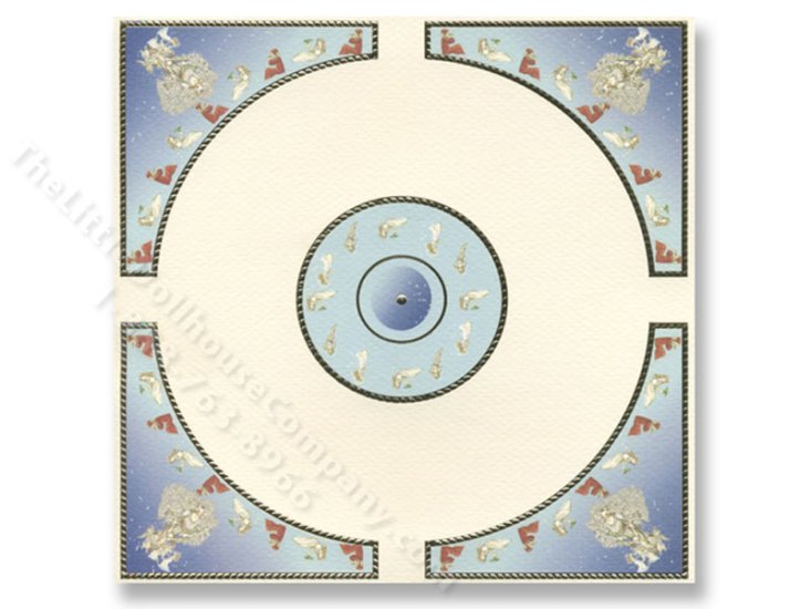 Dollhouse Scale Model Ceiling Masaic Panel [WM34815] | The Little ...