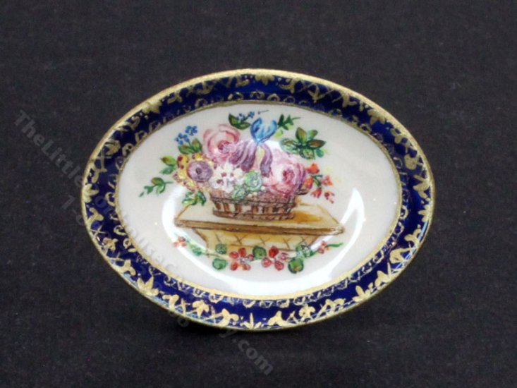 Miniature Porcelain Rose Platter by Christopher Whitford [MJD 3815 ...