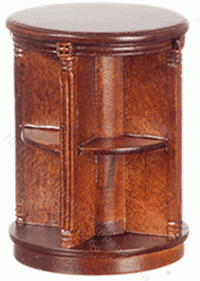 Miniature Walnut Rotatable Book Rack [AZT P6069] | The Little Dollhouse ...