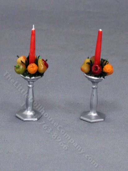 Miniature Fruit Candlesticks for Dollhouses [MJD 2838] | The Little ...