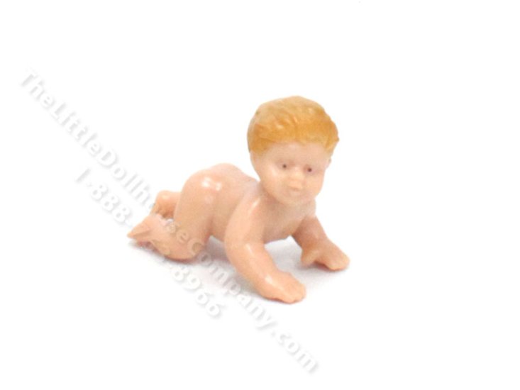 Miniature Sculpted Plastic Baby Girl Doll [MJD 1661] | The Little ...