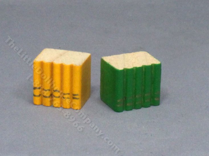 Miniature Bookshelf Filler Book Blocks for Dollhouses [MJD 2796] | The ...
