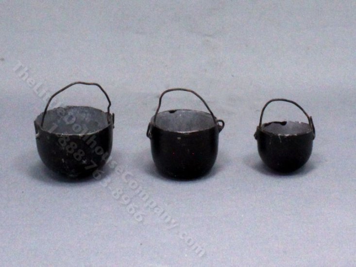 Vintage Set of Miniature Cauldrons for Dollhouses [MJD 1075] | The ...