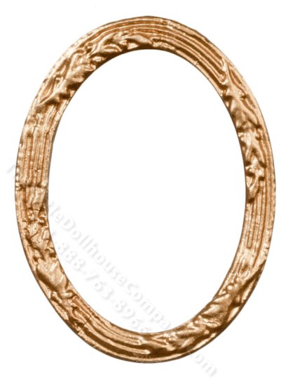 Miniature Oval Frame for Dollhouses [AZT B0439] | The Little Dollhouse ...
