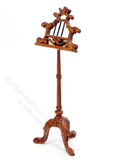 Bespaq Miniature Music Stand Walnut [BPQ 3385] | The Little Dollhouse ...