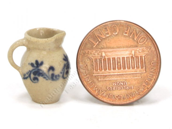 Miniature Floral Stoneware Pitcher by Jane Graber [JGP 007] | The ...