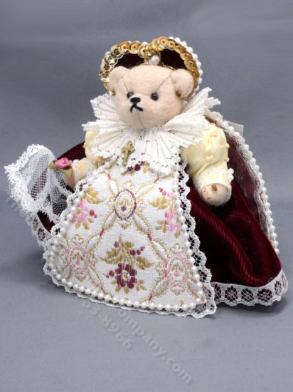 Vintage Miniature Queen Elizabeth I Teddy Bear for Dollhouses [HDM 633 ...