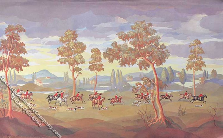 The Hunt Scene Miniature Mural for Dollhouses [MIG 196D2] | The Little ...