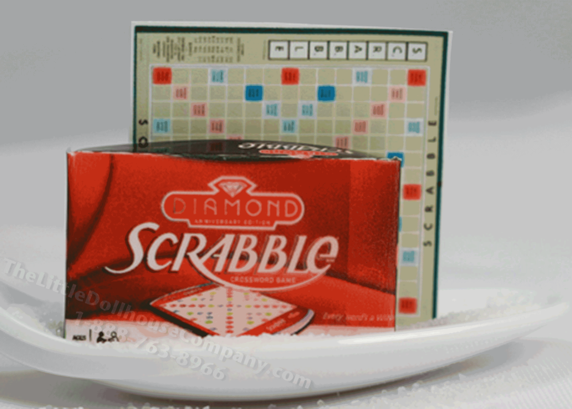 Miniature 'Scrabble' Board Game [CIM BG005] | The Little Dollhouse Company