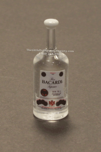 Dollhouse Scale Model Replica Bacardi White Rum [LIQ Spirit Bacardi ...