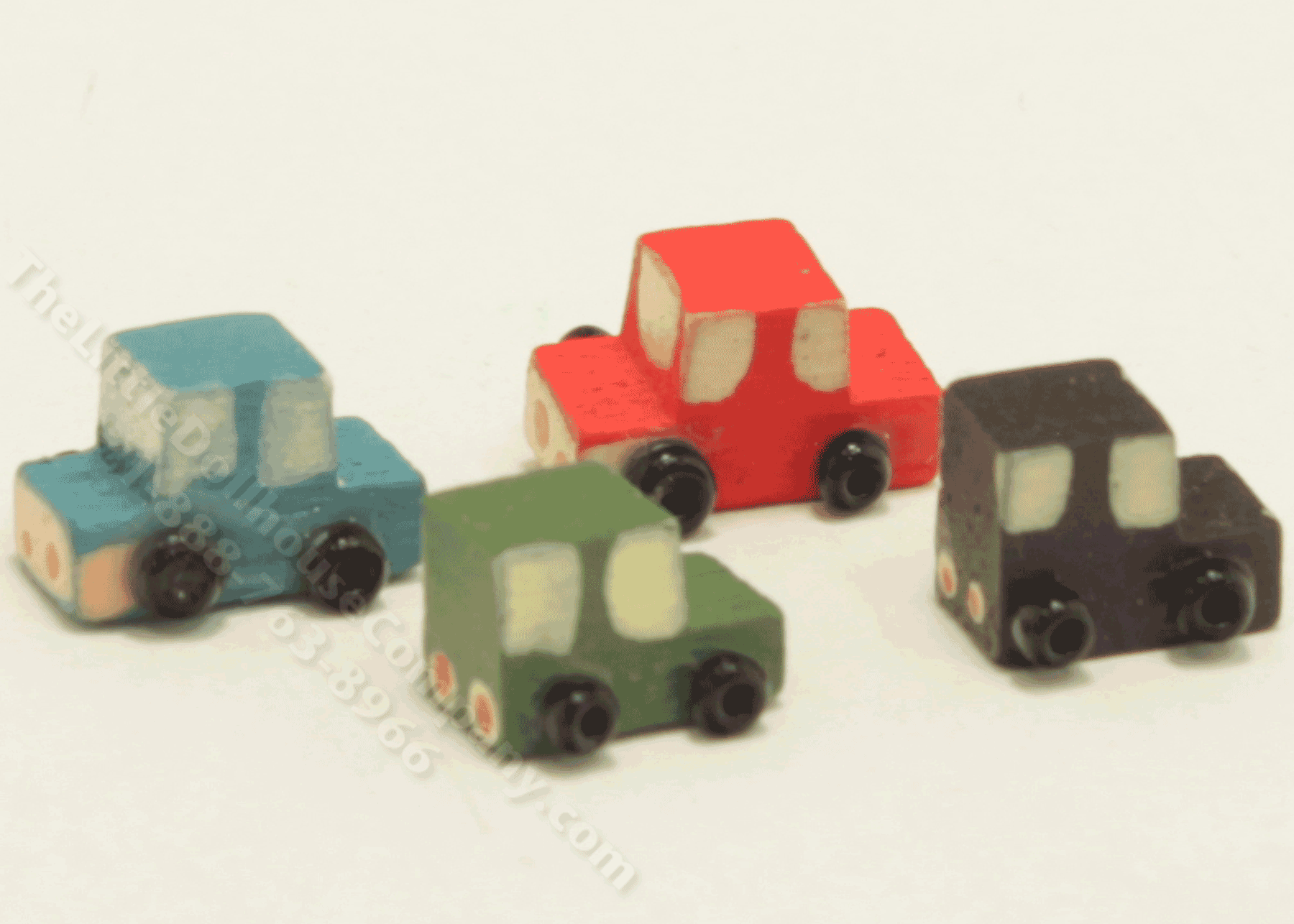 Miniature Wooden Toy Car Set [ACH 184] | The Little Dollhouse Company