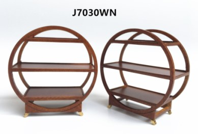 Art Deco Round Shelf [JBM J7030WN] | The Little Dollhouse Company
