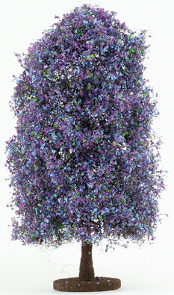 Miniature 8 Purple/Blur Bush for Dollhouses [HH CABHL17] | The Little ...