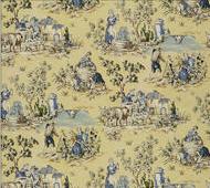 French Countryside Toile Wallpaper [IBM 00178FCT WAL0178] | The Little ...