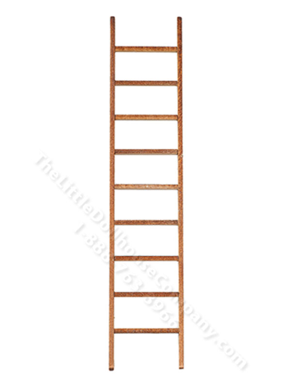 Dollhouse Scale Model 10 Straight Ladder with Tread [ALS 15T] | The ...