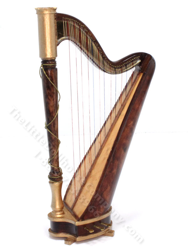 Miniature Concert Harp by Ken Manning [MJD 001] | The Little Dollhouse ...