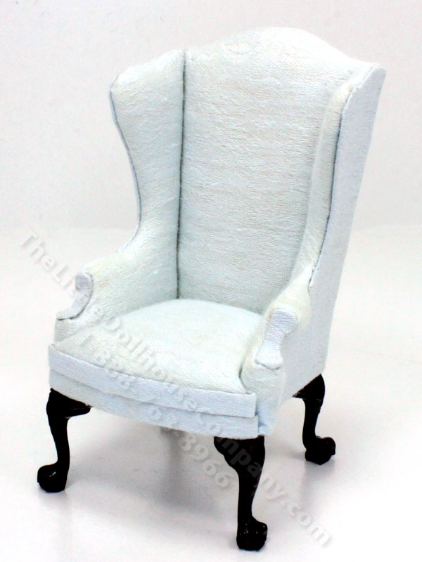 Miniature Baby Blue Wingback Chair [BPQ 245BB] | The Little Dollhouse ...