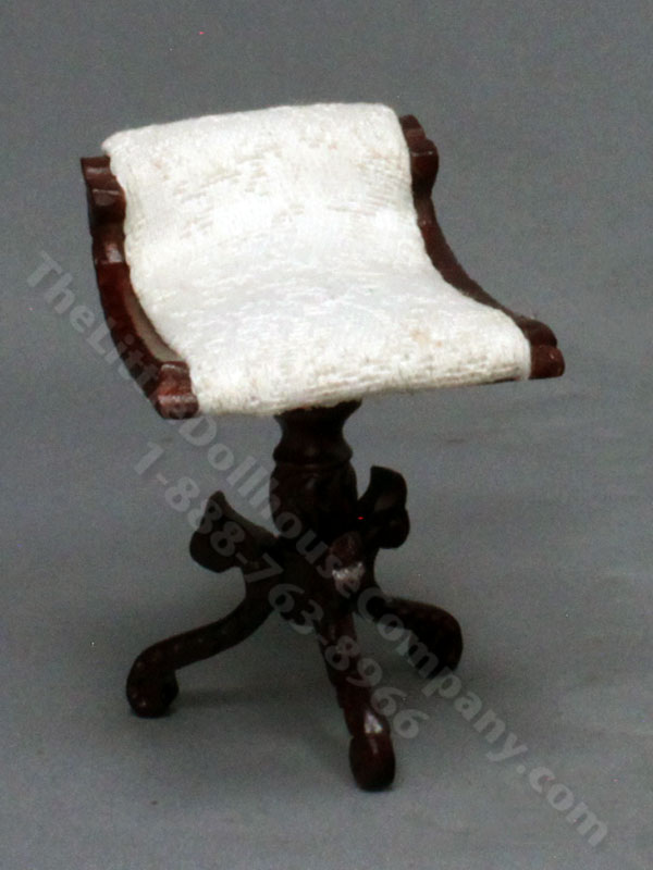 Miniature Mahogany Harp Organ or Piano Stool for Dollhouses [TLDC 2728 ...