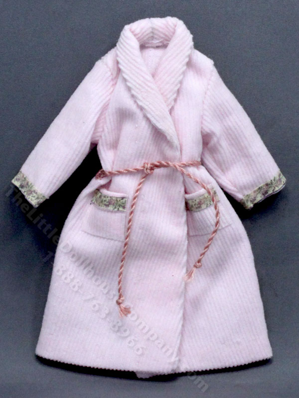 Miniature Pink Terry Cloth Robe with Trim by Judith Blondell [JBD 334 ...