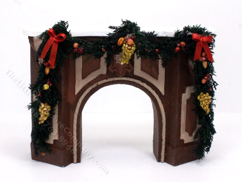 Miniature Handmade Christmas Mantle for Dollhouses [MJD 2168] | The ...