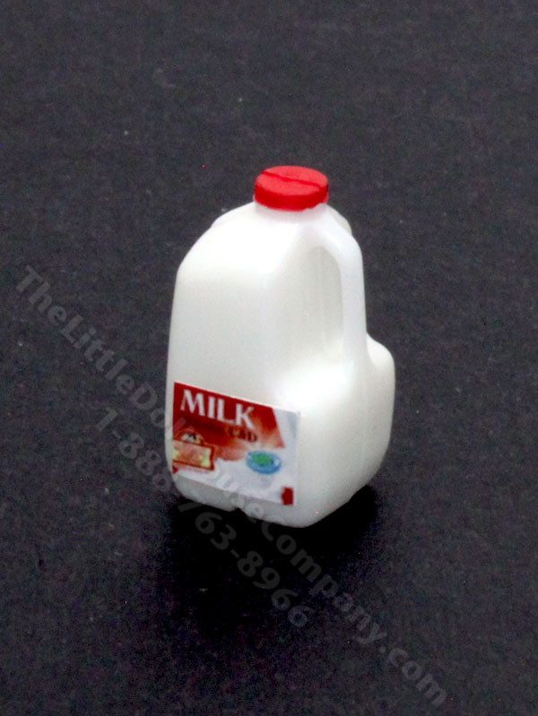 Miniature Generic Gallon Jug of Milk [CIM G102] | The Little Dollhouse ...