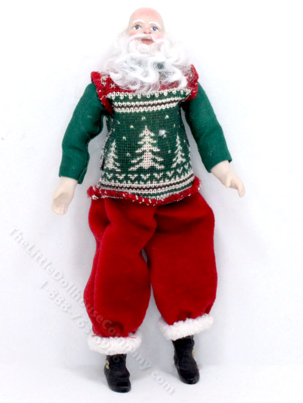 Casual Santa Claus Doll by Carie Lourenco [TLT 010] | The Little Dollhouse Company