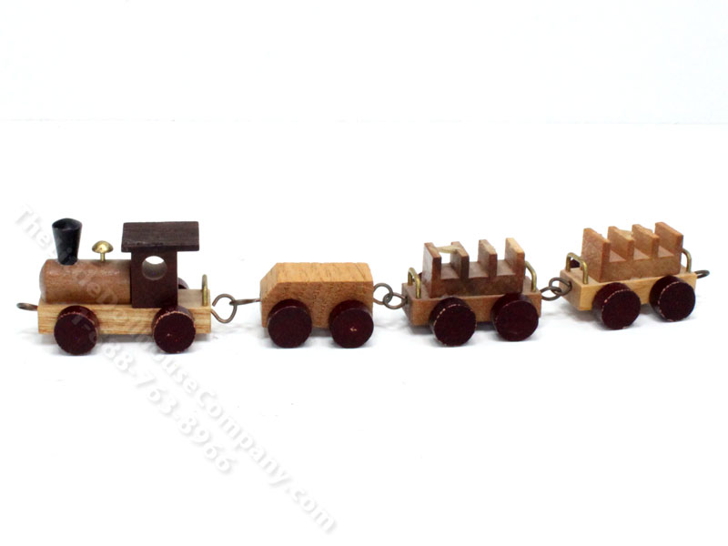 Miniature Wooden Toy Train for Dollhouses [MJD 2361] | The Little ...