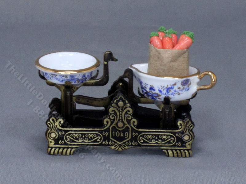Miniature Kitchen Scales and Carrots for Dollhouses [MJD 2852] | The ...