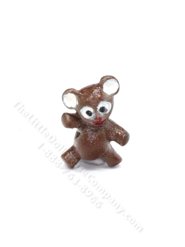 Miniature Metal Teddy Bear for Dollhouses [MJD 2977] | The Little ...