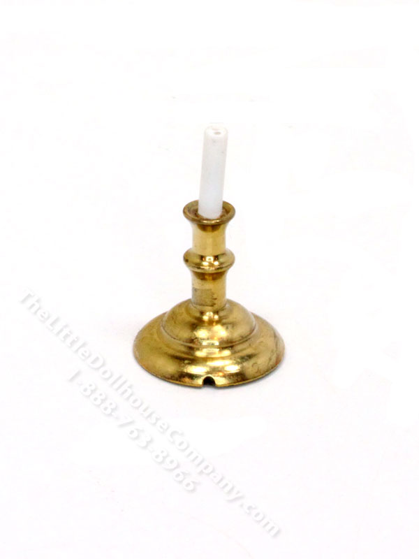 Miniature Brass Candlestick & Candle for Dollhouses [MJD 3007] | The ...