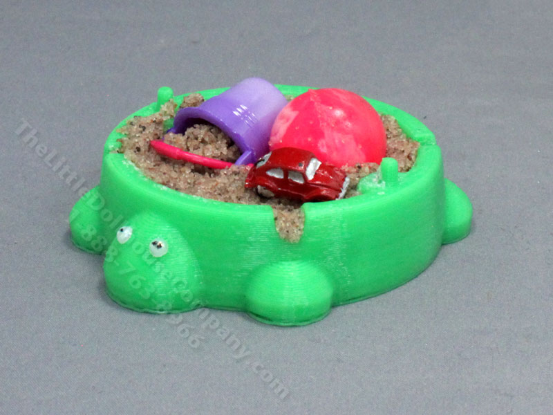 Miniature Turtle Sandbox for Dollhouses [AWC 072] | The Little ...