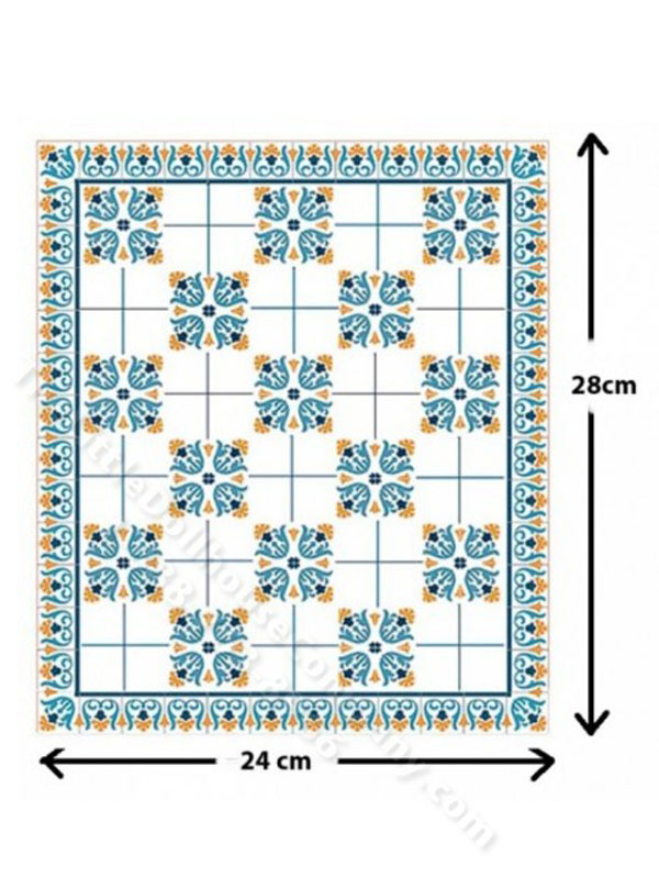 Dollhouse Scale Model Floor Tile Kit [WM35172] | The Little Dollhouse ...