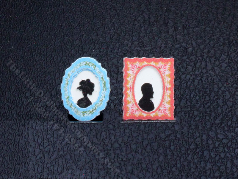 Miniature Framed Silhouette for Dollhouses [ACB 380] | The Little ...