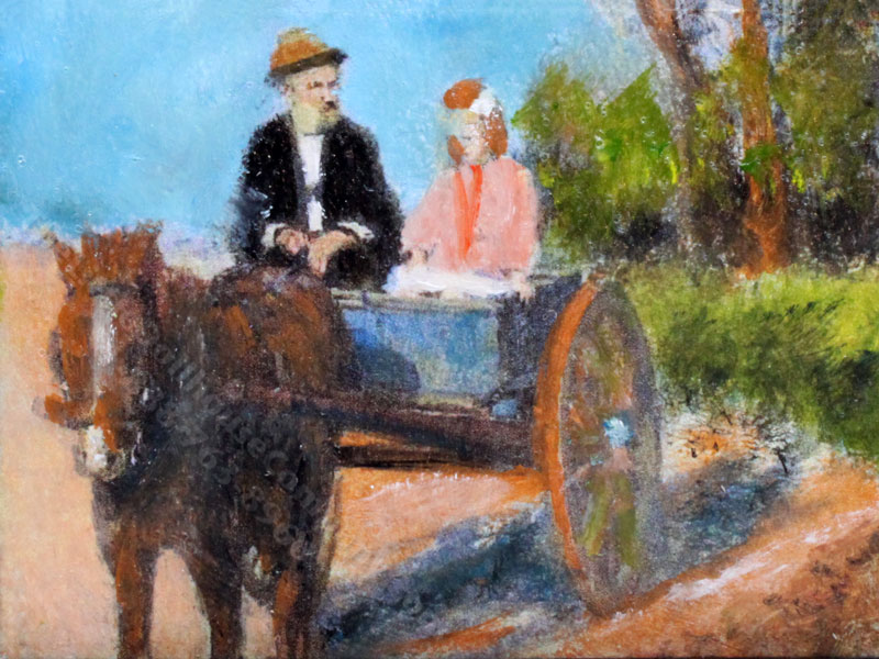 Carriage Painting by Larry Morganti [LAR 139] | The Little Dollhouse ...