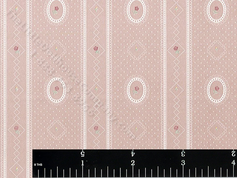 Cameo Stripe Reverse Wallpaper for Dollhouses - Grey [MIG 144D234 ...