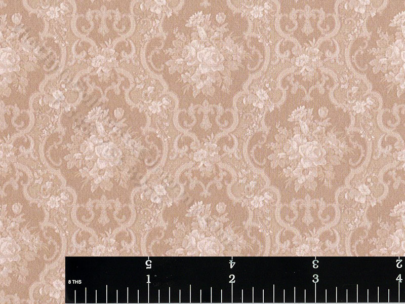 English Rose Miniature Wallpaper for Dollhouses [MIG 214D23] | The ...