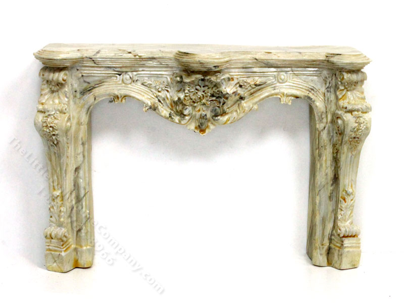 Miniature Victorian Stone Fireplace Mantle for Dollhouses [BPQ Mantle ...