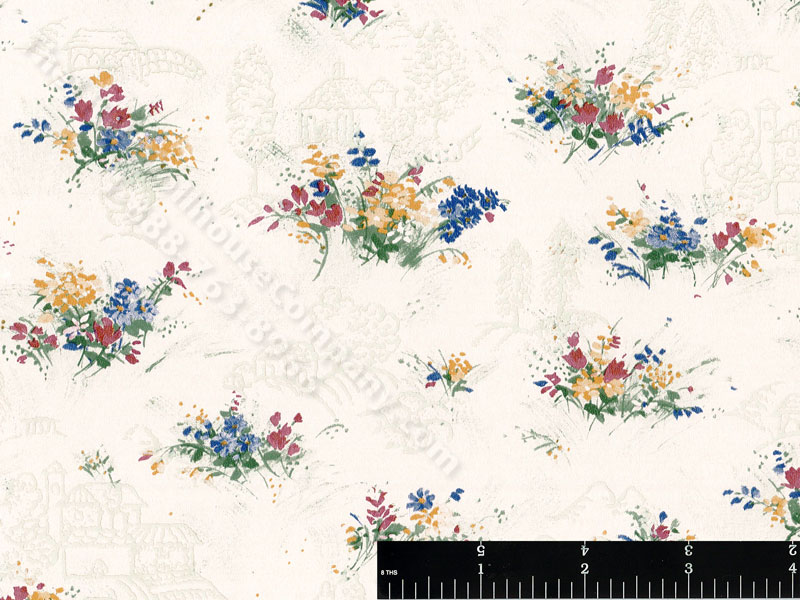 Flowers and Farm Miniature Wallpaper for Dollhouses [TLDC WAL0522 ...