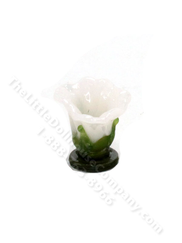 Miniature Glass Flower Vase for Dollhouses - White [AFA 100] | The ...