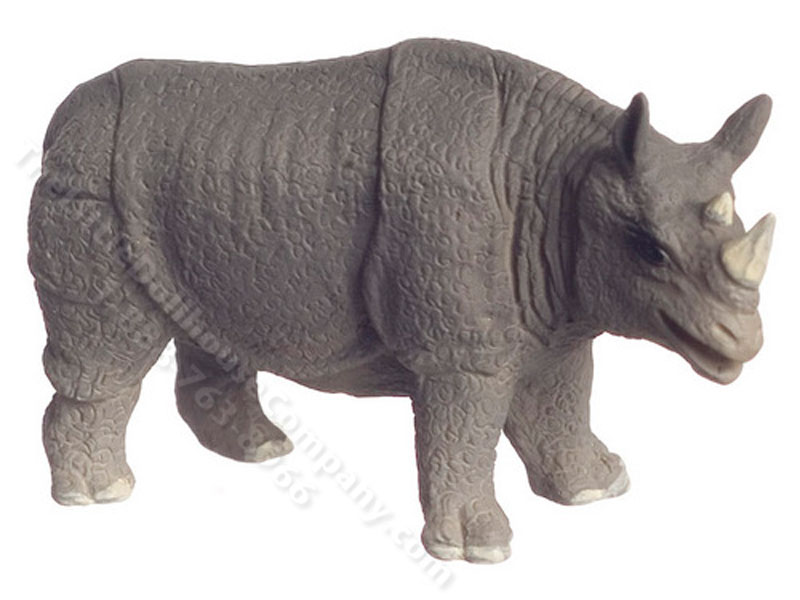 1:24 Scale Miniature Rhino for Dollhouses [AZT A1742] | The Little ...