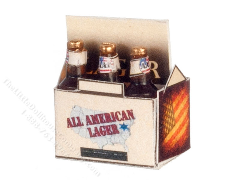 Miniature Six Pack of Beer for Dollhouses [AZT FA40027] | The Little ...